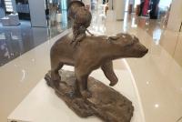 China Decorative Home Indoor Small Bronze Sculpture 0.5m Length for sale