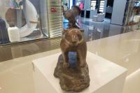 China Decorative Home Indoor Small Bronze Sculpture 0.5m Length for sale
