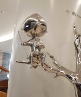 China Metal Art Indoor Ornaments Sculptures Forging Mirror Polished for sale