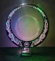 China LED 316L Metal Sculpture Garden Art 2.5 Meter Diameter for sale