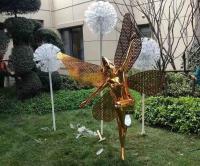 China SS Lawn Garden Sculptures And Statues Modern Golden Varnished for sale