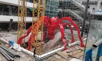 China Stainless Steel Art Large Outdoor Sculpture For Shopping Mall Decoration for sale