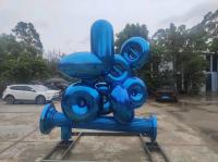 China Large Painted Stainless Steel Art Sculptures For Square Decoration for sale