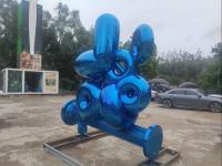 China Large Painted Stainless Steel Art Sculptures For Square Decoration for sale