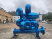 China Large Painted Stainless Steel Art Sculptures For Square Decoration for sale