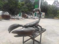 China Paint Outdoor Scorpion Sculptures , Outdoor Bronze Animal Statues for sale