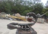 China Paint Outdoor Scorpion Sculptures , Outdoor Bronze Animal Statues for sale