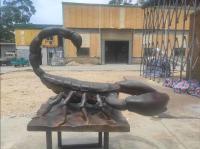 China Paint Outdoor Scorpion Sculptures , Outdoor Bronze Animal Statues for sale