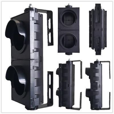 China Flip Door Integrated Housing 2-Aspect Body 100MM Body Road Traffic Light Part for sale
