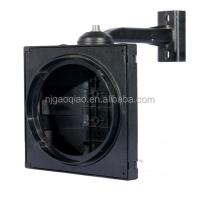 China Polycarbonate 200mm Traffic Light Shell With Aluminum Cobweb Lens Polycarbonate Brackets for sale