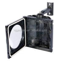 China Polycarbonate 200mm Traffic Light Shell With Aluminum Cobweb Lens Polycarbonate Brackets for sale
