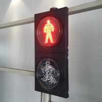 China 200MM 2-Aspect RG Dynamic Pedestrian Road Traffic Light 270*110*650MM for sale