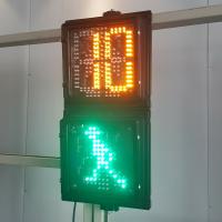 China 200MM Last Speed ​​2-Aspect RG Pedestrian With R/Y Countdown Timer Road Traffic Light for sale