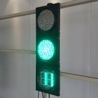 China 200MM Cobweb 3-Aspect RG Lenses Ball With Countdown Timer Road Traffic Light for sale