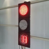 China 200MM Cobweb 3-Aspect RG Lenses Ball With Countdown Timer Road Traffic Light for sale