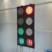 China Detachable Aspect 200MM 4-Aspect RYG Ball With Countdown Timer Road Traffic Light for sale