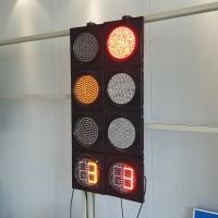 China Detachable Aspect 200MM 4-Aspect RYG Ball With Countdown Timer Road Traffic Light for sale
