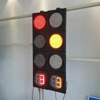 China Detachable Aspect 200MM 4-Aspect RYG Ball With Countdown Timer Road Traffic Light for sale