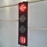 China 200MM 4-Aspect RYG Left Arrow With Countdown Timer Road Traffic Light for sale
