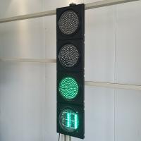 China 200MM Clear 4-Aspect RYG Lenses Ball With Countdown Timer Road Traffic Light for sale