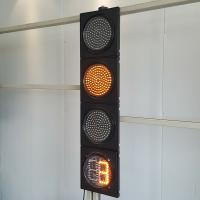 China 200MM Clear 4-Aspect RYG Lenses Ball With Countdown Timer Road Traffic Light for sale