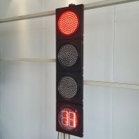 China 200MM Clear 4-Aspect RYG Lenses Ball With Countdown Timer Road Traffic Light for sale