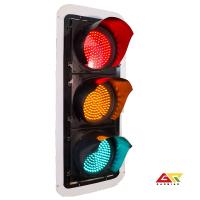 China Aluminum Die Casting Three Series Full Appearance LED Traffic Light 300mm (12 Inch) Traffic Light Ball for sale