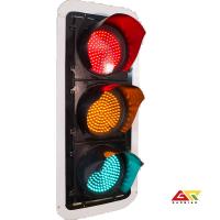 China Aluminum Die Casting Three Series Full Appearance LED Traffic Light 300mm (12 Inch) Traffic Light Ball for sale