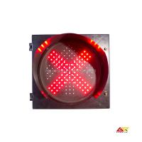 China PC/Die Cast Aluminum 300mm Series Traffic Lights Light Arrow And Cross Traffic Light for sale