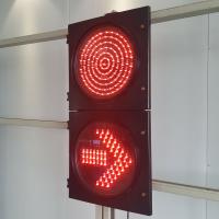 China 300MM 2-Aspect RYG Ball And Right-Arrow Road Traffic Light Detachable for sale