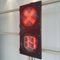 China 300MM 2-Flip Door Detachable Go Stop RG Aspect And Countdown Timer Road Traffic Light for sale
