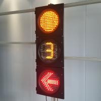 China 300MM 3-Aspect Flip Door 2 Phase Arrow Ball Countdown Timer Road Traffic Light for sale