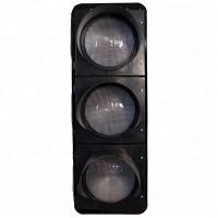 China PC/Die Cast Aluminum 300mm Hi 3 Section SMD LED Traffic Light Frensnel Lens for sale