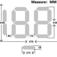 China 2.5-Digit 540MM RG Two-Phase Countdown Timer Road Safety Traffic Light for sale