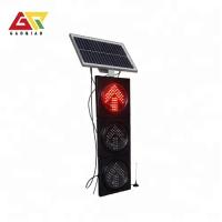 China Solar LED Traffic Lights Light Mounted On Traffic Light Pole Wireless Control WGQ-22 for sale