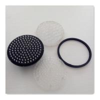 China Customized LED Modules Parts 220VADC12VDC Fresnel Lens With Cobweb Cover for sale