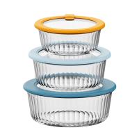China Oven Safe and Dishwasher Safe Glass Food Container with Freezer Safe Borosilicate Glass Lid for sale