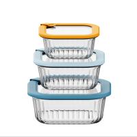 China Oven Safe and Dishwasher Safe Glass Food Container with Freezer Safe Borosilicate Glass Lid for sale