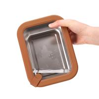 China IKOO 304 Stainless Steel Food Container 1L Leakproof with Silicone Lid for sale