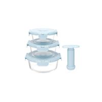 China IKOO Durable Stackable Vacuum Glass Containers -40℃ to 560℃ for sale
