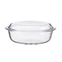 China Borosilicate Glass Casserole Dish -40°C to 560°C Heat Resistant for sale