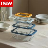 China Oven Safe and Dishwasher Safe Glass Food Container with Freezer Safe Borosilicate Glass Lid for sale