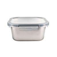 China Stainless Steel Food Storage Containers with BPA-Free PP Lids for sale