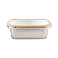 China Stainless Steel Food Storage Containers with BPA-Free PP Lids for sale