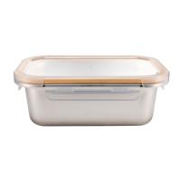 China Stainless Steel Food Storage Containers with BPA-Free PP Lids for sale