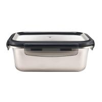China Stainless Steel Food Container Set 260ml-1930ml with BPA-Free PP Lid for sale