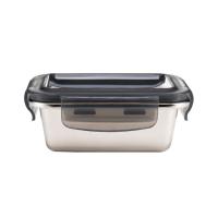 China Stainless Steel Food Container Set 260ml-1930ml with BPA-Free PP Lid for sale