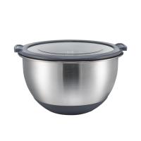 China IKOO Stainless Steel Nesting Salad Bowls with Visible Lids Non-Toxic & Heavy Duty, Airtight & Easy Clean for sale