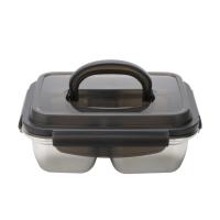 China SS304 Stainless Steel Divided Food Container with BPA-Free PP Lid for sale