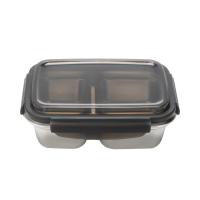 China SS304 Stainless Steel Divided Food Container with BPA-Free PP Lid for sale